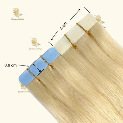 China 100% Remy Human Hair Tape Hair Extensions 40g Pack 18 Inch Silky Straight for sale