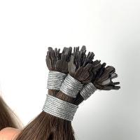 China Y Tip Keratin Hair Extensions 100% Remy Human Hair 12-28 Inch Jet Black Natural Color for sale