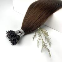 China Y Tip Keratin Hair Extensions 100% Remy Human Hair 12-28 Inch Jet Black Natural Color for sale