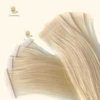 China Remy Human Hair Tape Hair Extensions 40g 60g Blonde Pre Bonded Seamless for sale
