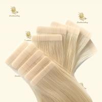 China Remy Human Hair Tape Hair Extensions 40g 60g Blonde Pre Bonded Seamless for sale