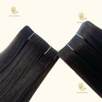 China 100% Remy Human Hair Invisible Tape Hair Extensions 4cm x 0.8cm No Shedding High Quality for sale