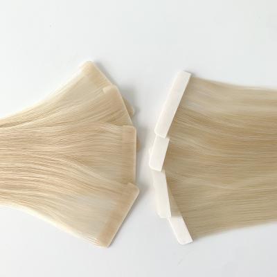 China 100% Remy Human Hair Invisible Tape Hair Extensions Cuticle Aligned 40g 50g 12-26 Inch for sale