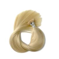 China 100% Remy Human Hair Y-Tip Extensions Straight Cuticle Aligned 12-26 Inch 0.7g Strand for sale