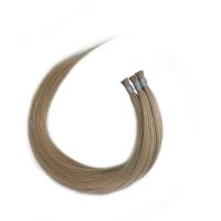 China Keratin I Tip Hair Extensions 100 Remy Human Hair 20 Inch Pre Bonded Dyeable Virgin Hair 0.7g Strand for sale