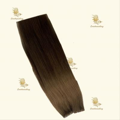 China Invisible Hand-Tied Tape Hair Extensions 20inch 100% Remy Human Hair Seamless Natural Look for sale