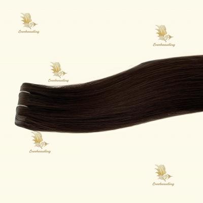 China Custom Russian Double Drawn Cuticle Aligned 100% Remy Human Hair Invisible PU Tape Weft 12-26 Inch for sale