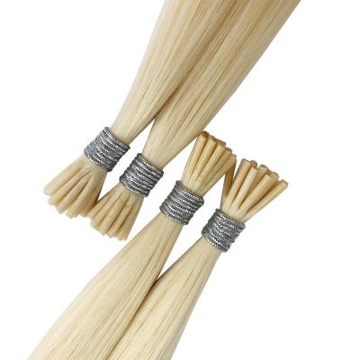 China Raw Virgin Cuticle Aligned Indian Human Hair I-Tip Extensions 0.7g Strand 12-28 Inch for sale