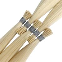 China Raw Virgin Cuticle Aligned Indian Human Hair I-Tip Extensions 0.7g Strand 12-28 Inch for sale