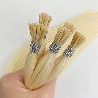 China Raw Virgin Cuticle Aligned Indian Human Hair I-Tip Extensions 0.7g Strand 12-28 Inch for sale