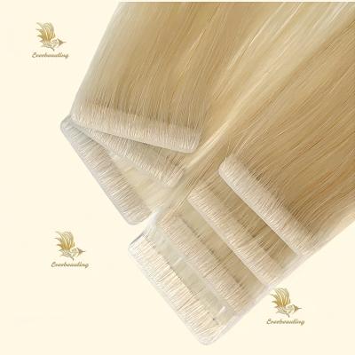 China 100% Remy Human Hair Invisible Tape Hair Extensions 4cm x 0.8cm 12-26 Inch for sale