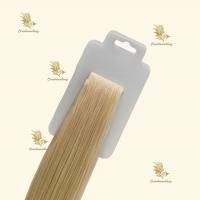China 100% Remy Human Hair Invisible Tape Hair Extensions 7.5x70cm Double Drawn Straight Body Wave for sale