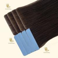 China Wholesale Russian Invisible Tape Hair Extensions 100% Remy Human Hair 40g 50g for sale