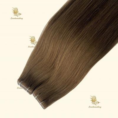 China 20inch Invisible Tape Hair Extensions 100% Virgin Remy Human Hair Double Drawn 40g Pack for sale