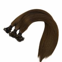China Custom Double Drawn Raw Russian Remy Human Hair Keratin Flat Tip Extensions 12-26 Inch for sale