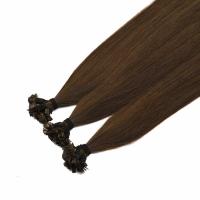 China Custom Double Drawn Raw Russian Remy Human Hair Keratin Flat Tip Extensions 12-26 Inch for sale