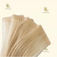 China Unprocessed Human Hair Double Drawn Seamless Tape Hair Extensions 12-26 Inch Straight for sale