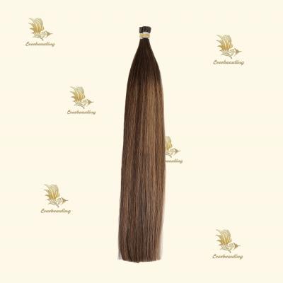 China Balayage Chocolate Keratin I Tip Hair Extensions 100% Remy Human Hair 12-28 Inch 0.7g Strand for sale