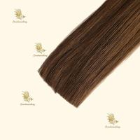 China Beautyworks Chocolate Color Double Drawn Remy Keratin I Tip Hair Extensions 12-28 inch 0.7g Strand for sale