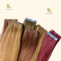 China Invisible Tape Hair Extensions 100% Remy Human Hair 50cm 8cm 3cm Package Size Hand Tied PU for sale