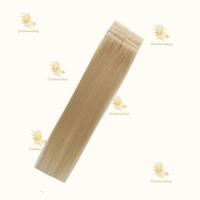China Invisible Tape Hair Extensions 100% Remy Human Hair 50cm 8cm 3cm Package Size Hand Tied PU for sale