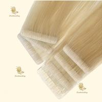 China Russian Blonde Virgin Remy Human Invisible Tape Hair Extensions 12-26 Inch 40-50g for sale