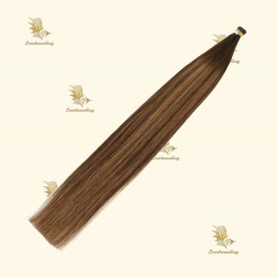 China Beautyworks Balayage Color Keratin I Tip Human Hair Extensions 100 Remy 12-28 Inch 0.7g Strand for sale