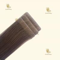 China Invisible Tape Human Hair Extensions 100% Remy Thick Seamless Ends 40g 50g Pack for sale