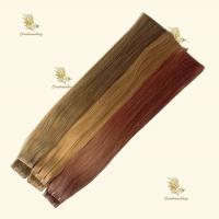 China Invisible Tape Human Hair Extensions 100% Remy Thick Seamless Ends 40g 50g Pack for sale