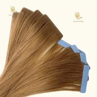 China 100% Remy Human Hair Invisible Tape Hair Extensions 4cm x 0.8cm 12-26 Inch for sale