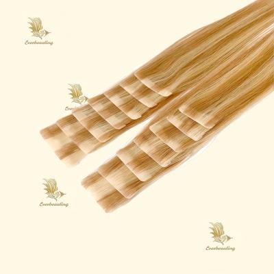 China 100% Remy Human Hair Invisible Tape Hair Extensions 18/613 Highlight 40g 50g for sale
