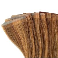 China Slim Tape Russian Remy Virgin Hair Extensions 100% Human Hair 40g 12-26 Inch for sale
