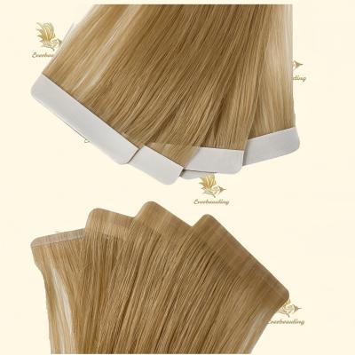 China Seamless Slim Tape Hair Extensions 100% Remy Human Hair 0.8cm Back 0.3cm Front Tangle Free 12-26 Inch for sale