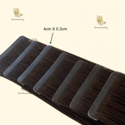 China Dark Brown Double Drawn Slim Tape Hair Extensions Cuticle Aligned European Hair 12-30 Inch for sale