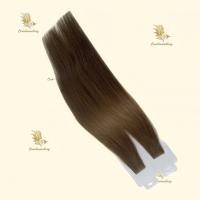 China Seamless Slim Tape Hair Extensions 100% European Human Hair 12-30 Inch Remy for sale