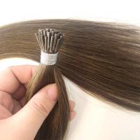 China 100% Remy Human Hair Keratin I Tip Extensions 12-28 Inch 0.7g Strand Custom Colors for sale