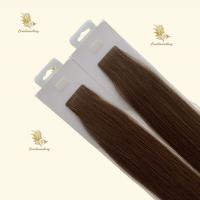 China Seamless Slim Tape Hair Extensions 100% Remy Human Hair 40g 60g Double Drawn Invisible PU for sale
