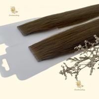 China Customizable Curly Slim Tape Hair Extensions 100% Remy Human Hair 12-26 Inch for sale