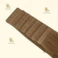 China Seamless Slim Tape Hair Extensions 100% Remy Human Hair 12-30 Inch Double Drawn for sale