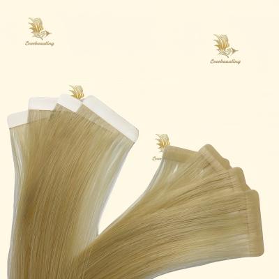 China 100% Remy Human Hair Silky Straight Double Drawn PU Slim Seamless Tape in Hair Extensions 12-30 Inch for sale
