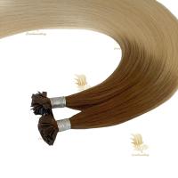 China 12A Top Grade Double Drawn Russian Human Remy Hair Flat Tip Keratin Extensions 12-26 Inch for sale