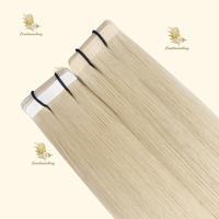 China 12A Grade 100% European Human Hair Tape Hair Extensions 40g 60g Blonde Color for sale