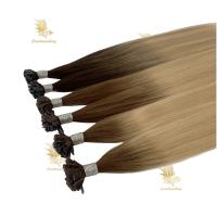 China Double Drawn Remy Virgin Human Hair Flat Tip Keratin Straight Extensions 12-26 Inch for sale