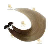 China Double Drawn Remy Virgin Human Hair Flat Tip Keratin Straight Extensions 12-26 Inch for sale