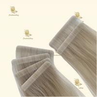 China Seamless Slim Tape Hair Extensions 100 Remy Human Hair 40g 60g Pack Cuticle Aligned for sale