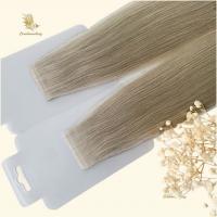 China Seamless Slim Tape Hair Extensions 100 Remy Human Hair 40g 60g Pack Cuticle Aligned for sale
