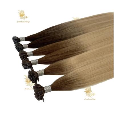China Flat Keratin Tip Hair Extension Cuticle Aligned Remy Russian Human Hair 1g Strand 12-26 Inch for sale