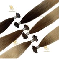 China Flat Keratin Tip Hair Extension Cuticle Aligned Remy Russian Human Hair 1g Strand 12-26 Inch for sale