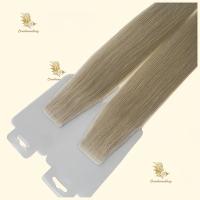 China Seamless Slim Tape Hair Extensions 100 Remy Human Hair Ash Platinum Blonde 40g 12-30 Inch for sale
