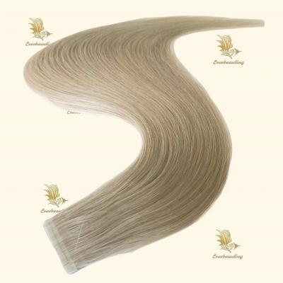 China 20 Inch Ash Blonde Russian Tape Hair Extension Seamless Tape in Human Hair 40g for sale